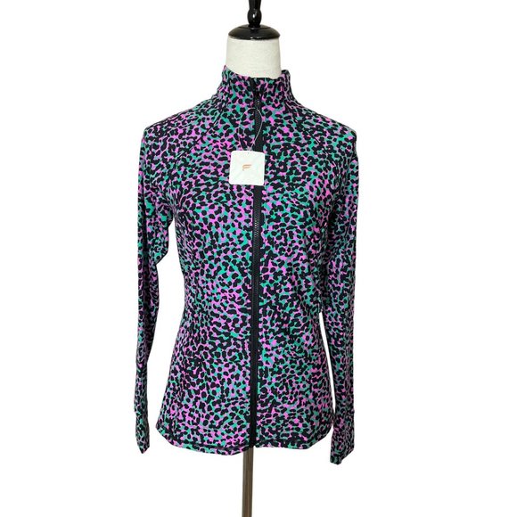 Fabletics | Tops | Fabletics Trinity Grass Green Safari Spots ...